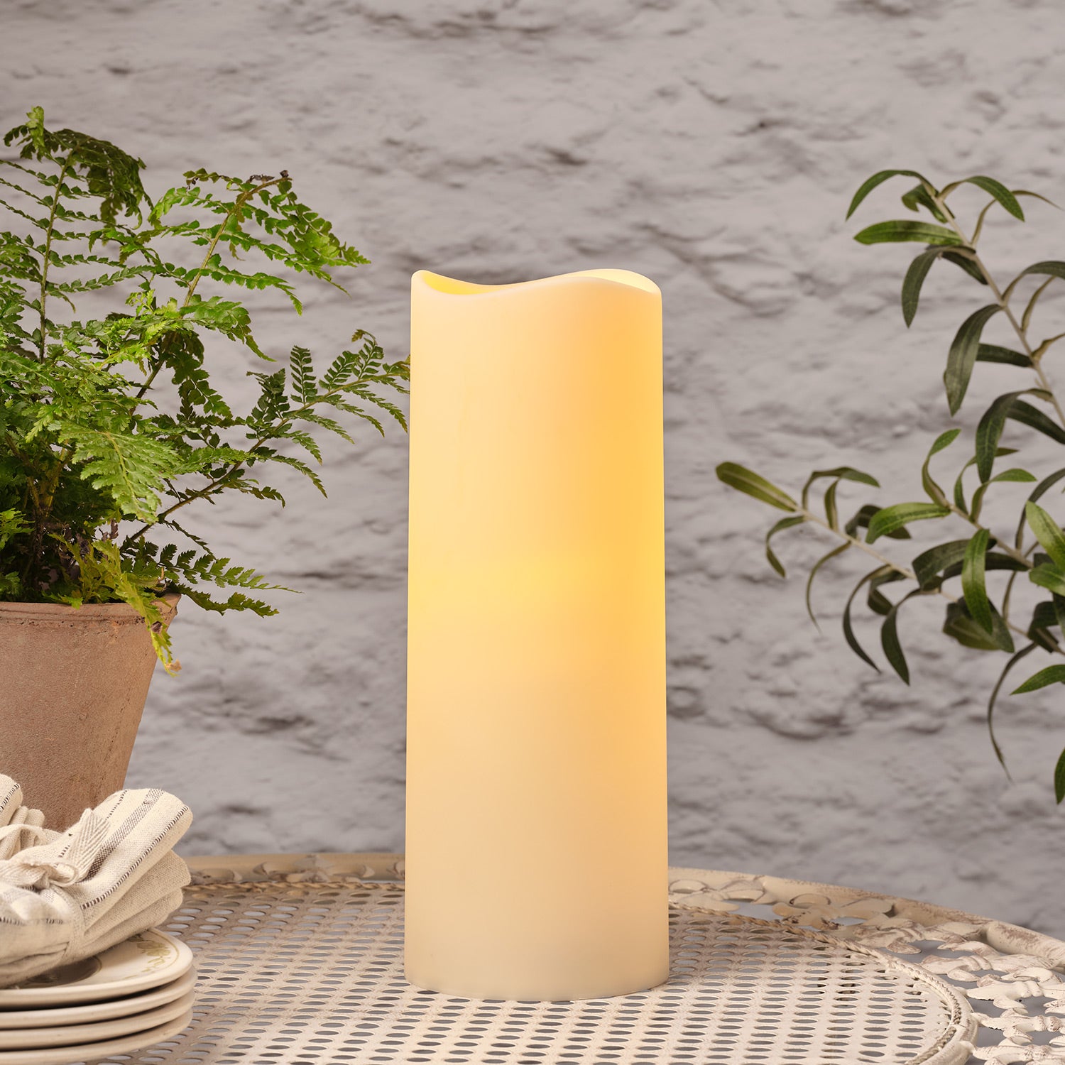 LED Outdoor Kerze 30 x 10cm - 30 cm