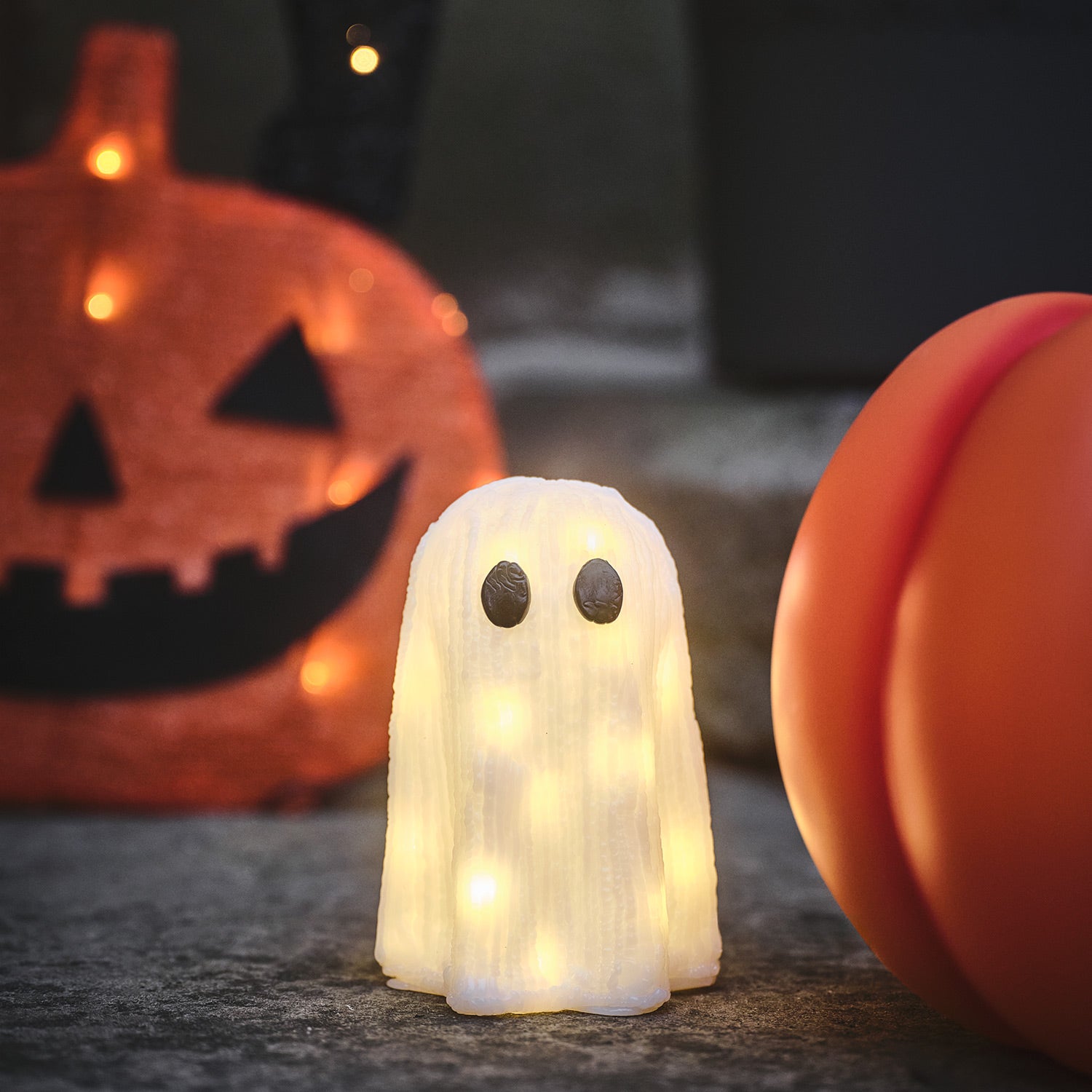 LED Acryl Halloween Figur Geist - gruselige Halloween-Deko