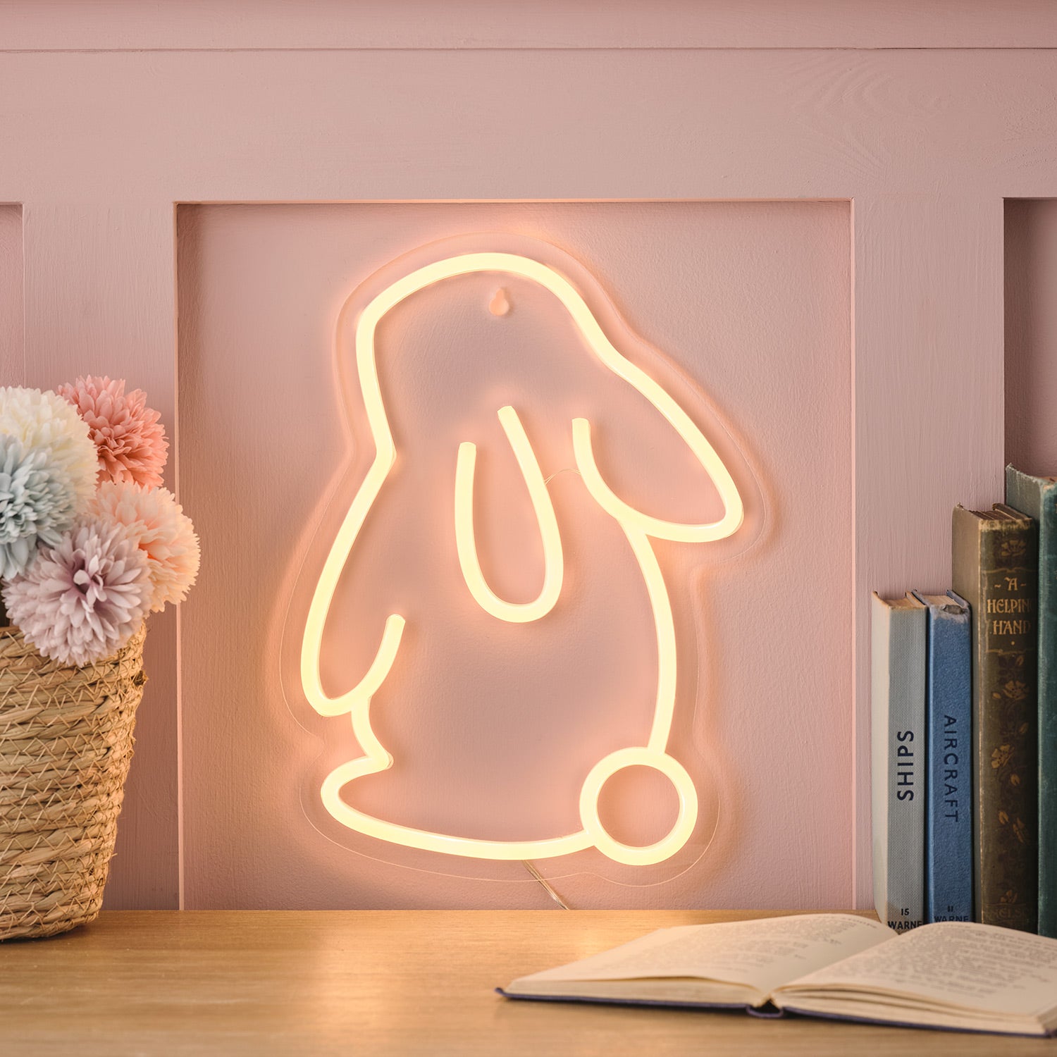 Neon Wandlampe Hase | online kaufen